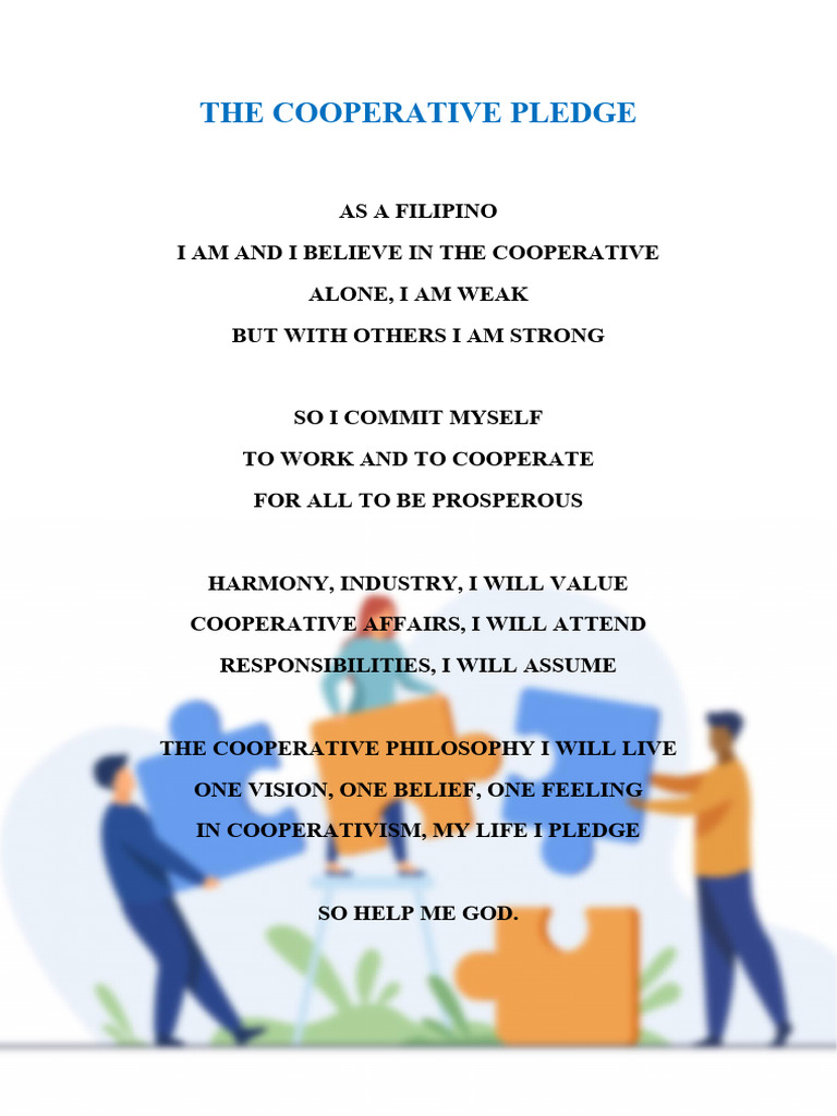 The Cooperative Pledge | PDF