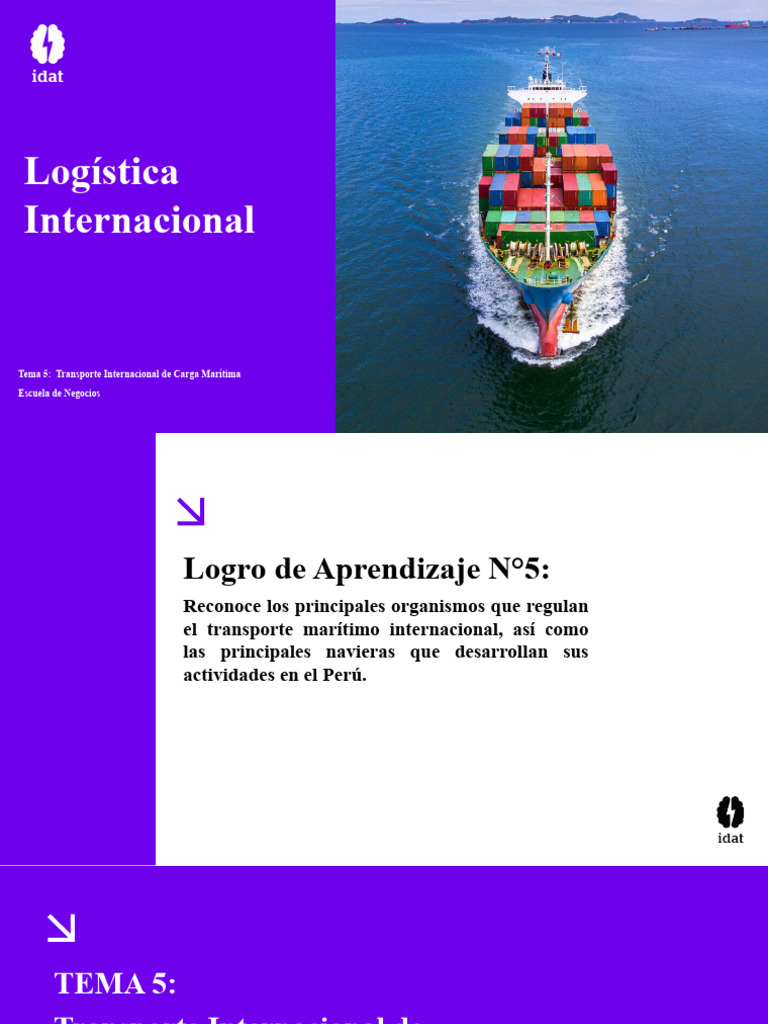 Tema 5 - Logística Internacional | PDF | Buques | Transporte