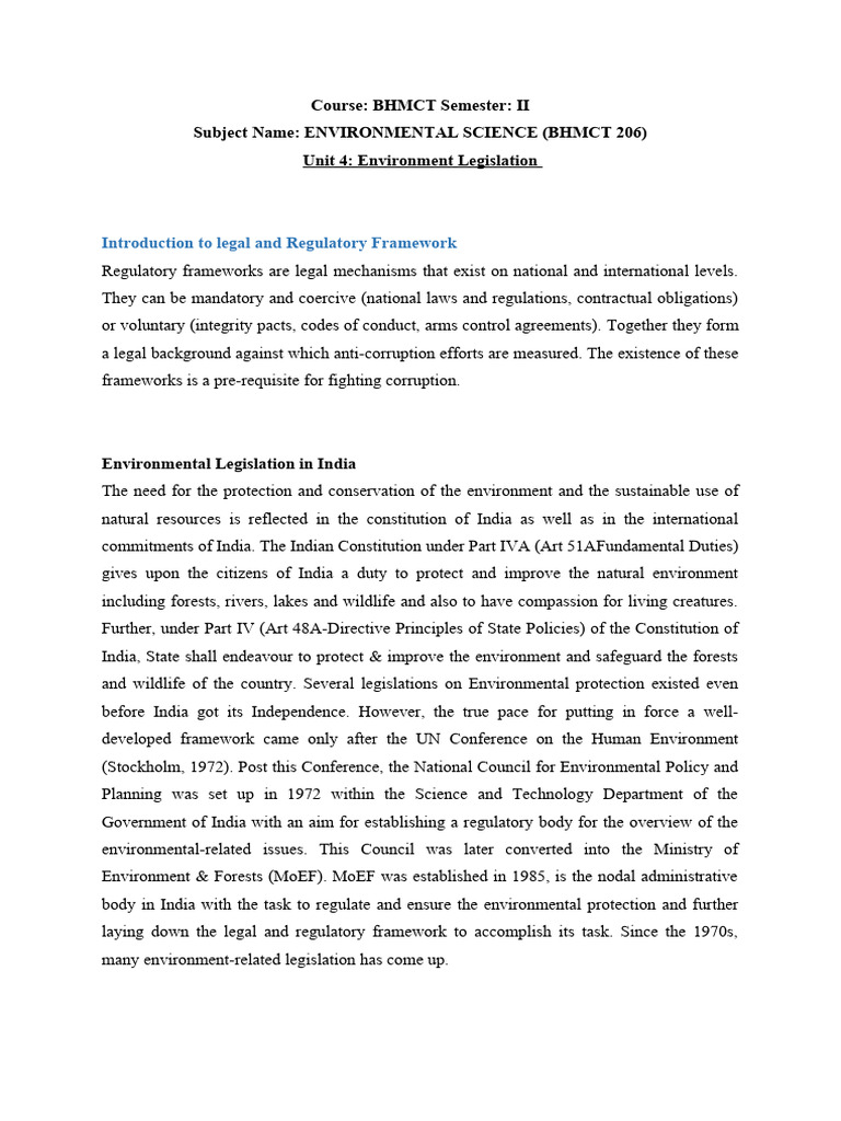 Environmental Science | PDF | Air Pollution | Environmental Protection