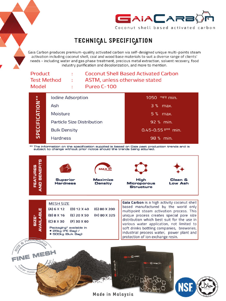 Gaia Carbon Specification | PDF