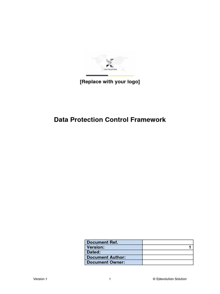 Data Protection Control Framework | PDF | Life Cycle Assessment | Risk ...