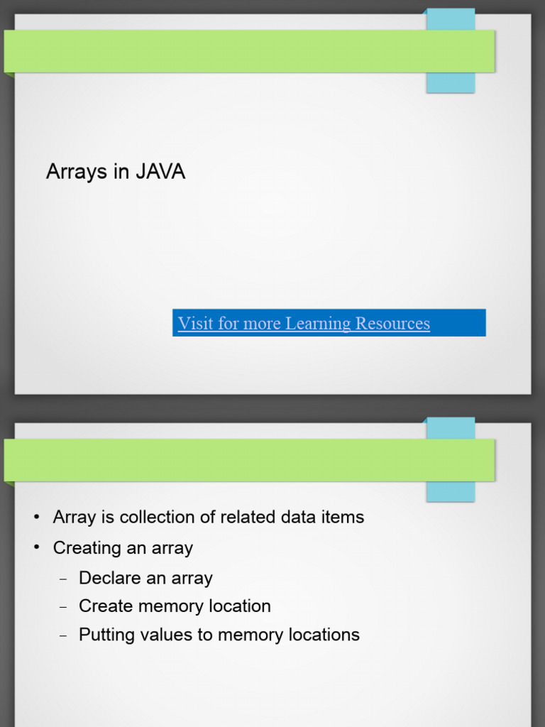 Arrays Pdf Integer Computer Science Variable Computer Science 