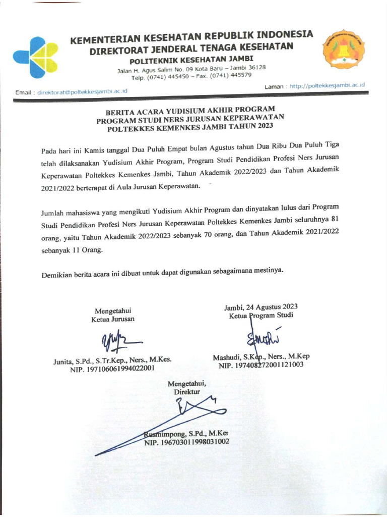 Berita Acara Yudisium-1 - Compressed | PDF