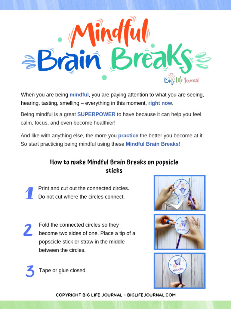 Mindful Brain Breaks Big Life Journal | PDF