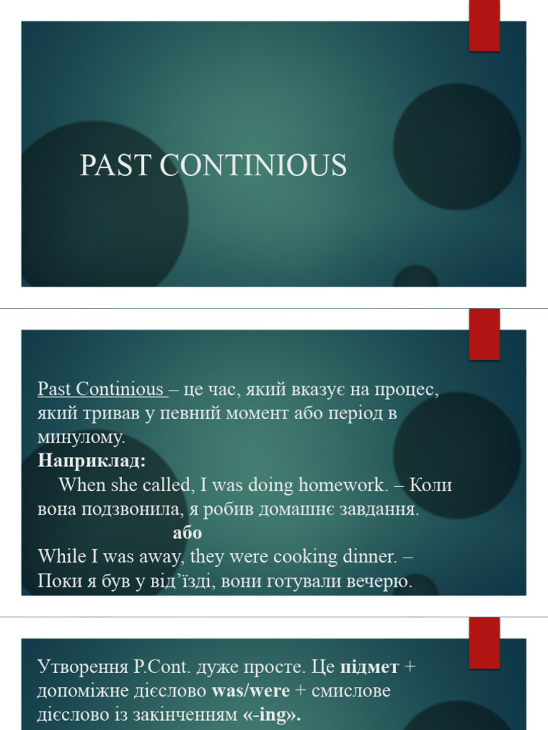 Was - Were Doing (Past Con) | PDF