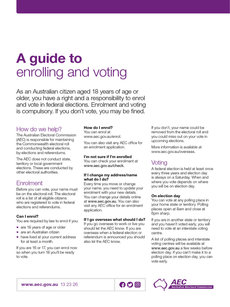 Guide Enrolling Voting | PDF | Democracy | Political Ideologies