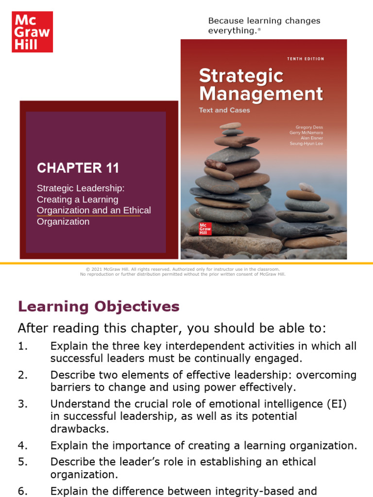 Dess10 - C11 - STRATEGIC LEADERSHIP | PDF | Leadership | Strategic ...