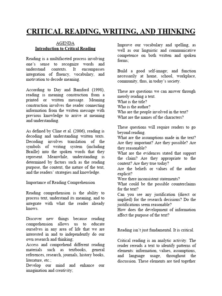 Crwt111 Reviewer Prelim | PDF | Reading Comprehension | Speed Reading