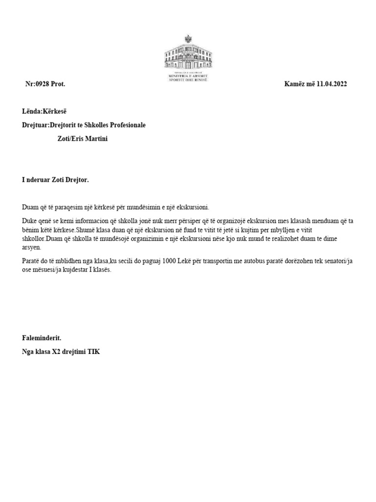 Kerkese Formale | PDF