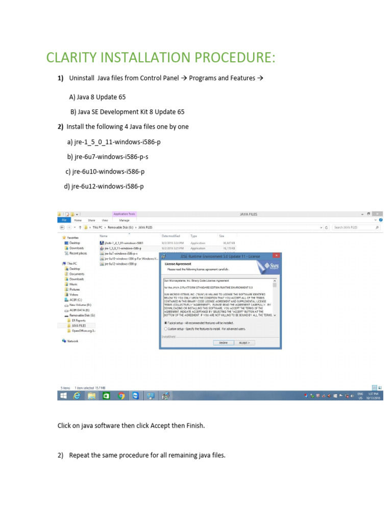 CLARITY INSTALLATION PROCEDURE | PDF