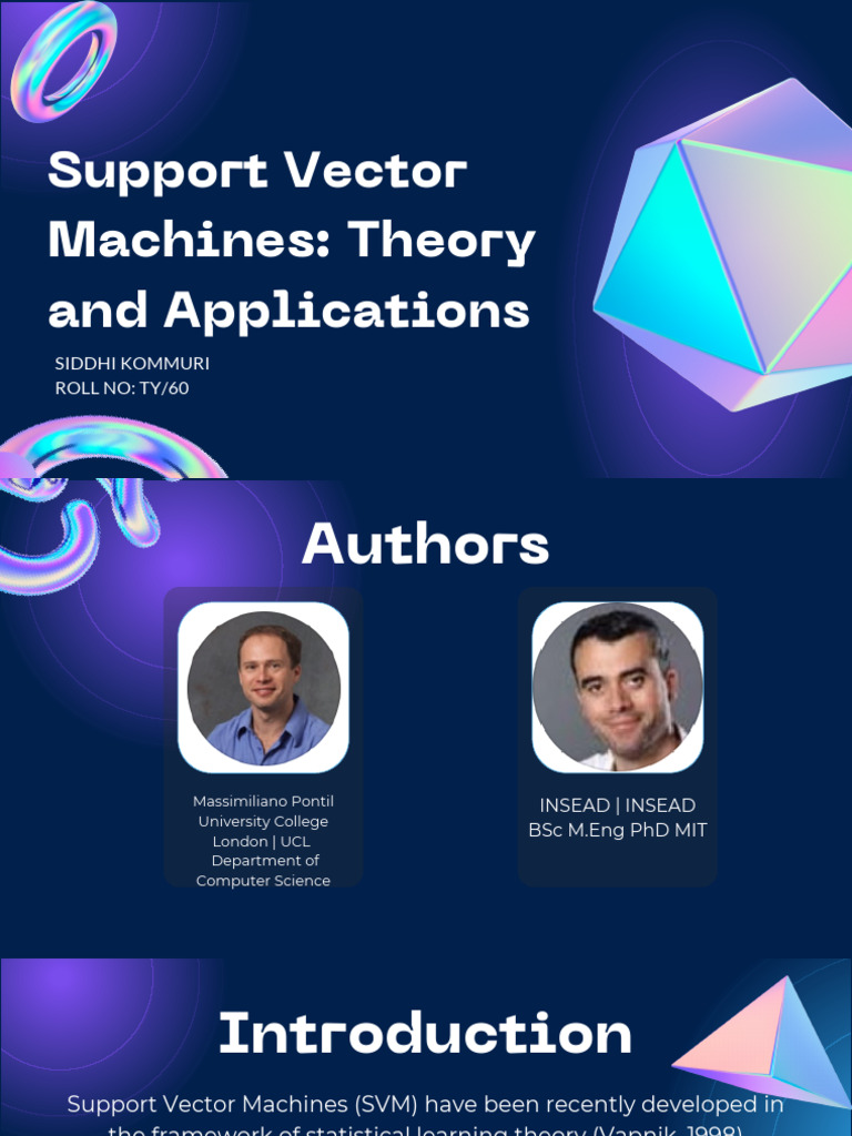 Support Vector Machines Theory and Applications | PDF | Support Vector ... Support Vector Machines Theory and Applications | PDF | Support Vector ...