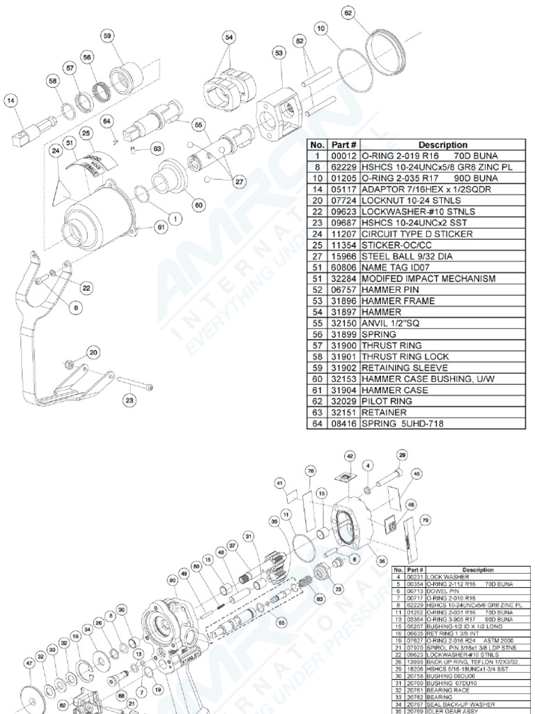 Stanley Id07 Impact Drill Wrench Blowapart and Key | PDF