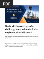Basic Civil Engineering Knowledge | PDF