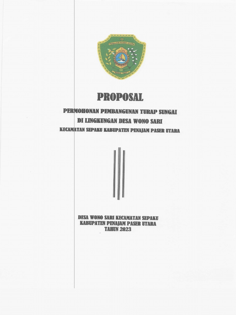 Proposal Pembangunan Turap Sungai | PDF
