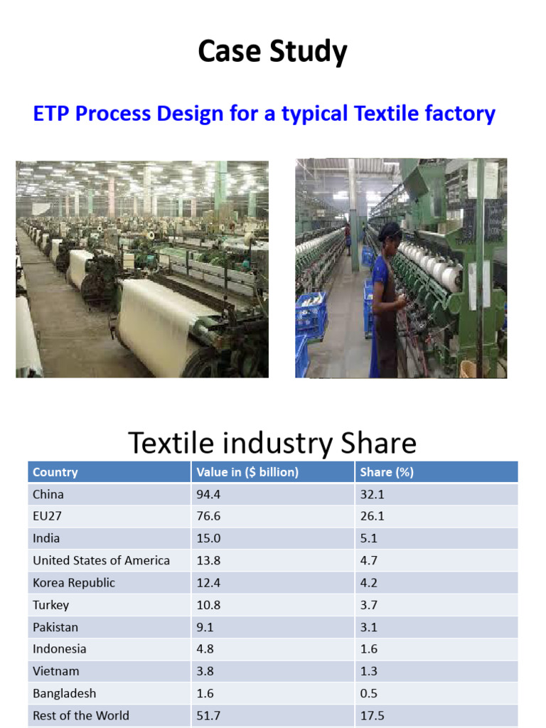 ETP Process Design for Textile Factories | PDF | Textiles | Sewage ...