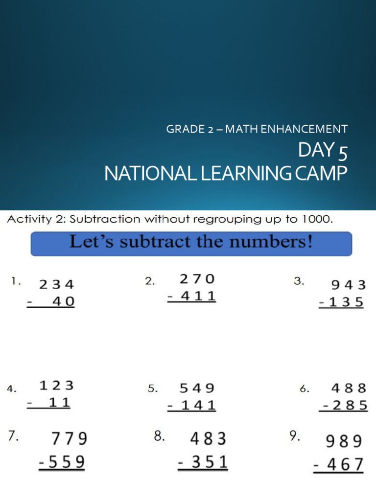 Day 5 - NLC - Grade 2 - Enhancement | PDF