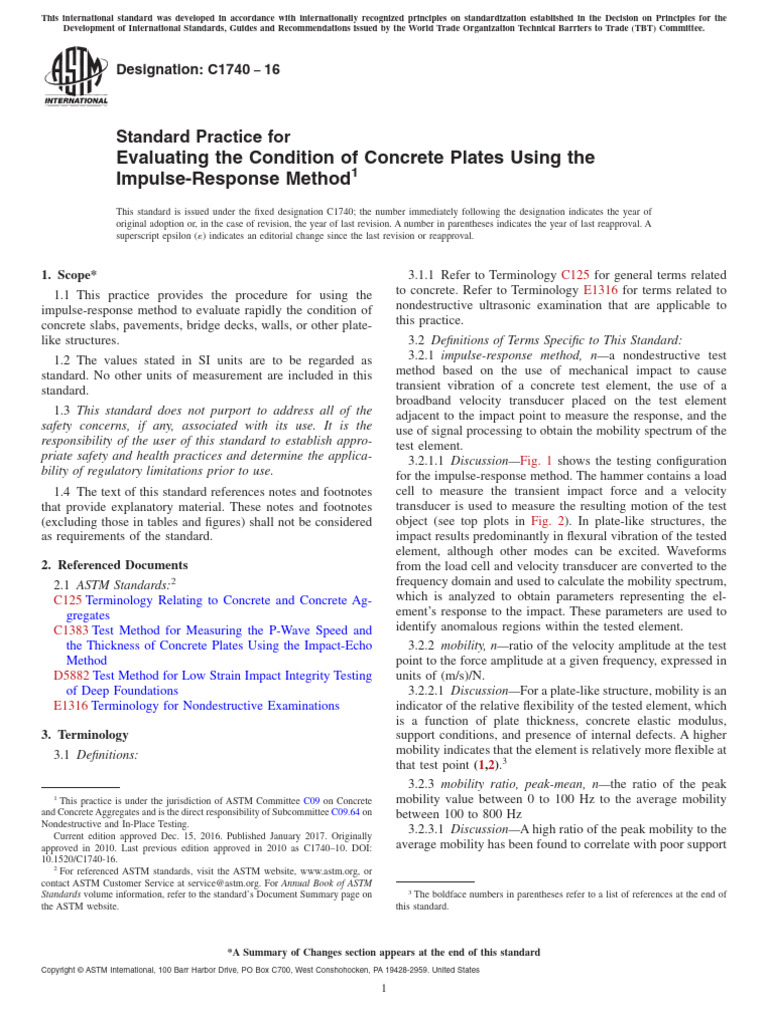 ASTM C1740-16 en-US | PDF | Sampling (Signal Processing) | Spectral Density