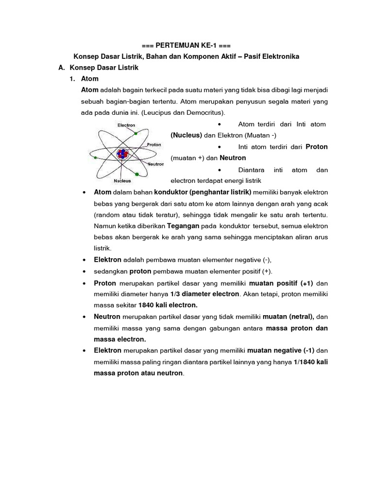Materi Pertemuan Ke 1 Daskel | PDF