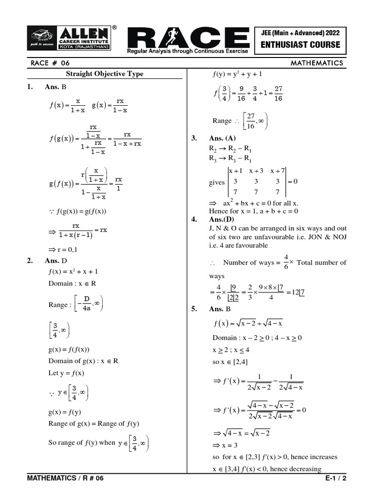 Race Solution 06 1614344915 | PDF