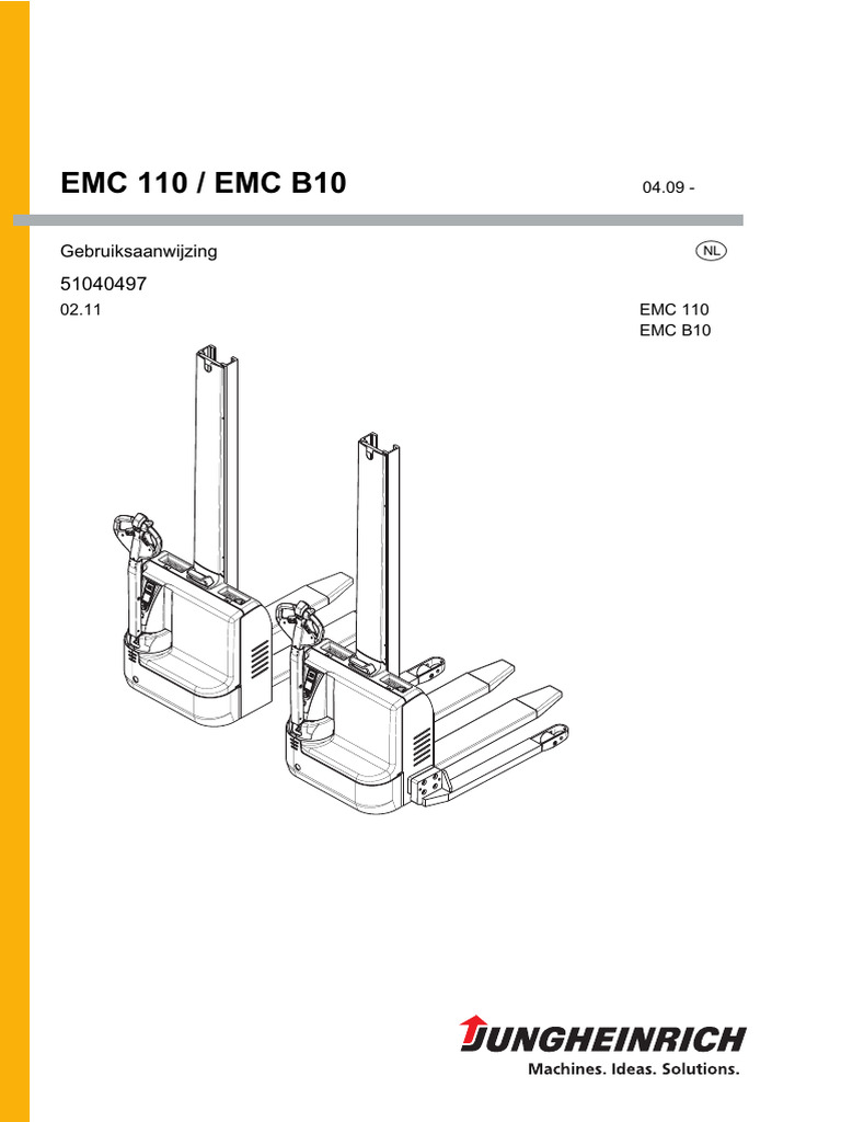 EMC 110 - EMC B10. Gebruiksaanwijzing 04.09 - 02.11 EMC 110 EMC B10 | PDF