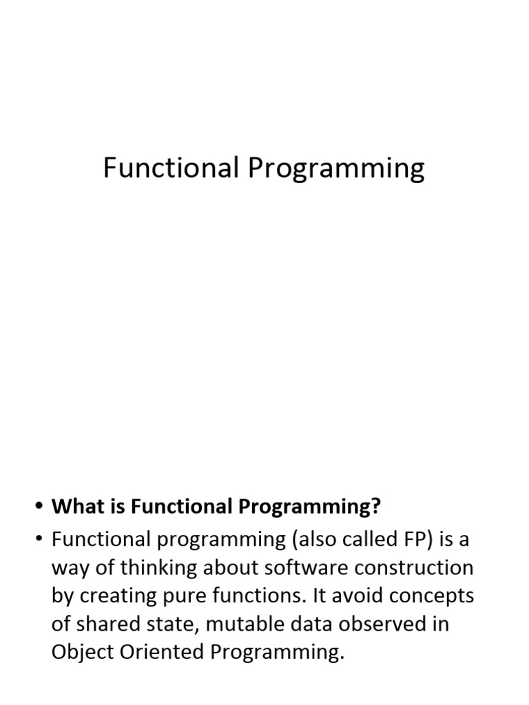 Functional Programming 2.1 | PDF | Functional Programming | Scheme (Programming Language)