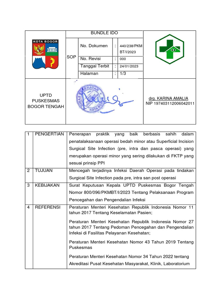 Sop Bundle Ido | PDF