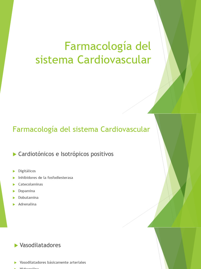 Farmacología Del Sistema Cardiovascular | PDF