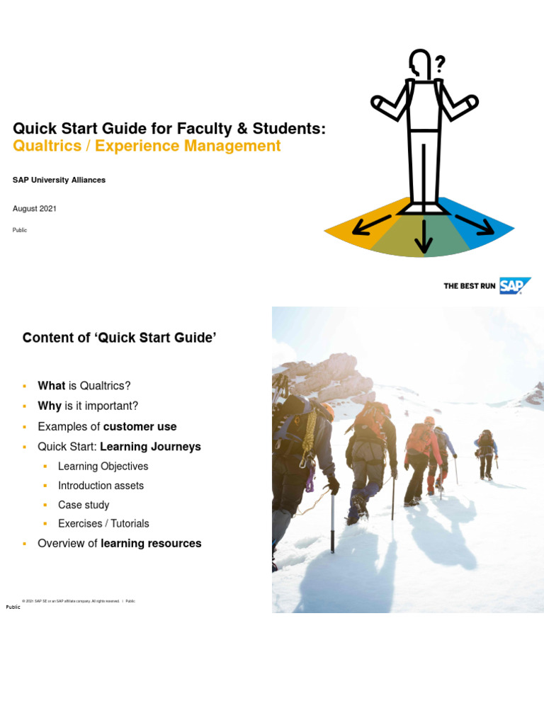 Quick Start Guide - Qualtrics Experience Management | PDF | Business | Business Economics