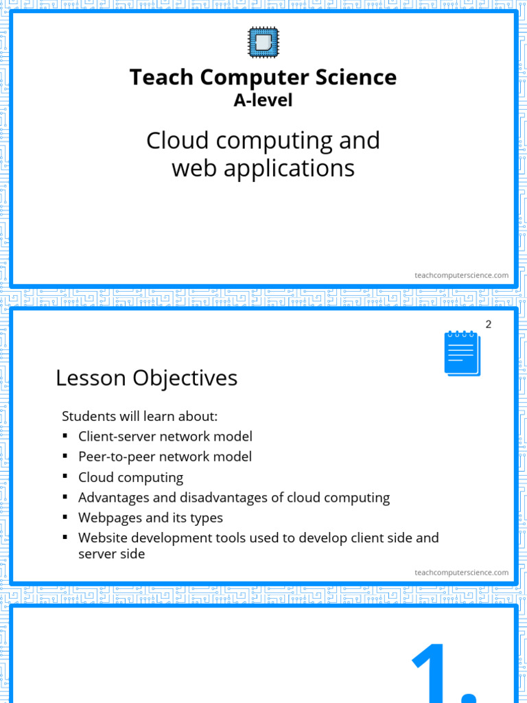 A-Level Presentation - 27 Cloud Computing and Web Applications | Download Free PDF | Dynamic Web ...