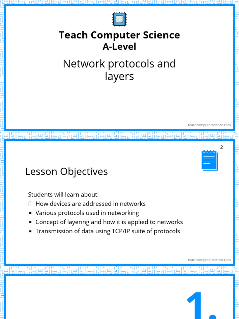 A-Level Presentation - 21 Network Protocols and Layers | Download Free PDF | Internet Protocols ...