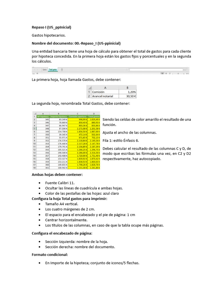 Repaso - I (U5 Ppinicial) (13 18 09) | PDF