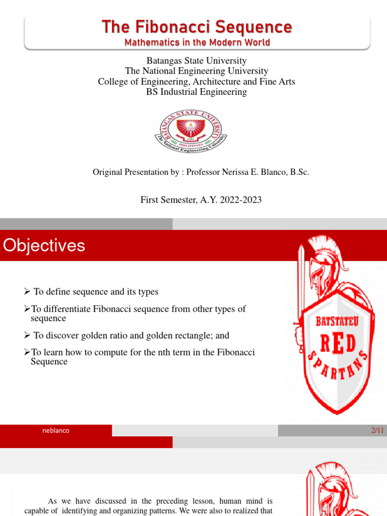 The Fibonacci Sequence 2 | PDF | Sequence | Mathematical Concepts