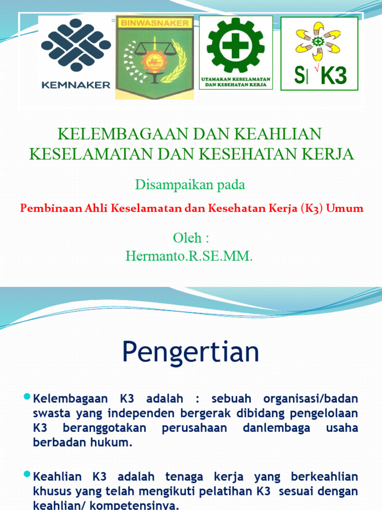 Kelembagaan K3 | PDF | Komputer