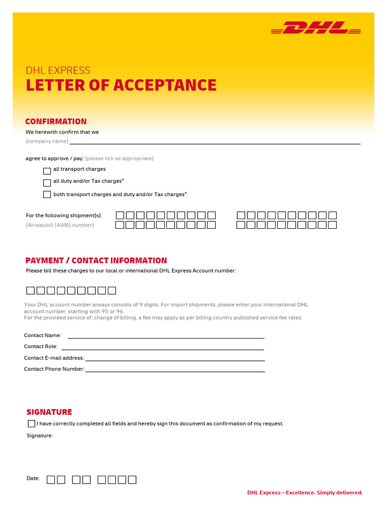 LOA - DHL Express - V7 | PDF