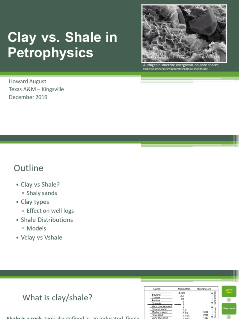 Clay vs. Shale in Petrophysics | PDF | Shale | Clay