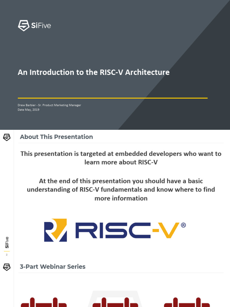 An Introduction To The RISC-V Architecture | PDF | Manufactured Goods | Central Processing Unit