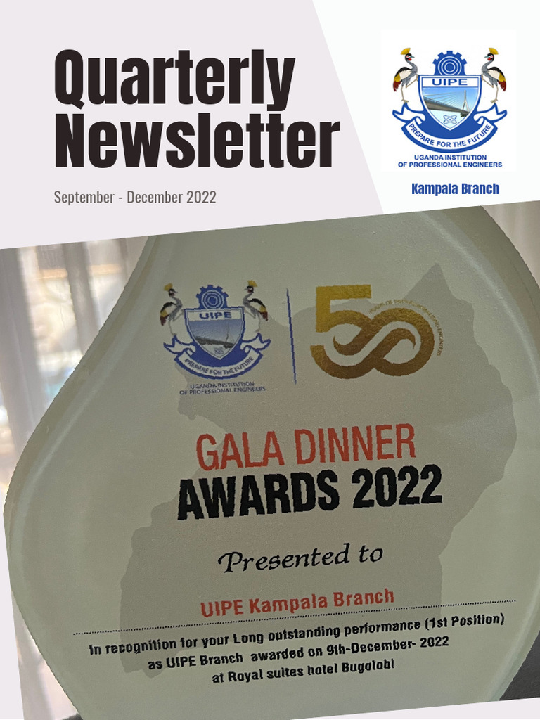 2nd UIPE Kampala Newsletter | PDF | Infrastructure | Economic Growth