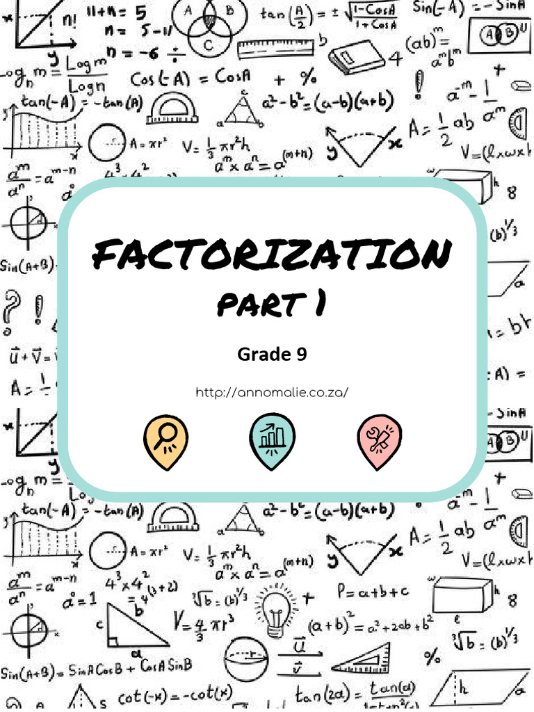 Grade 9 Term 2 Lesson 3 Factorisation I | Download Free PDF | Factorization | Quadratic Equation