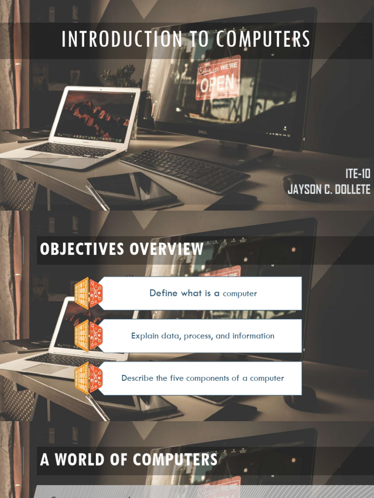 1.1 Introduction To Computer PDF | PDF | Computer Data Storage | Input/Output
