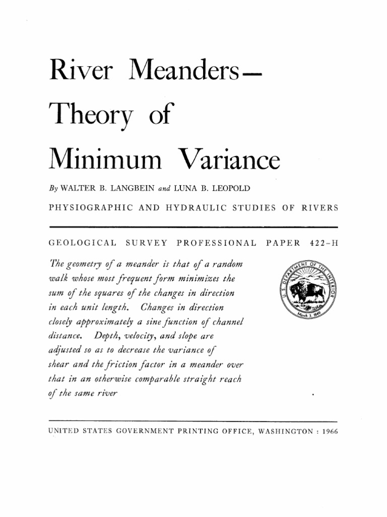 Formation of Entrenched River Meanders | PDF | Earth Sciences | Metrology