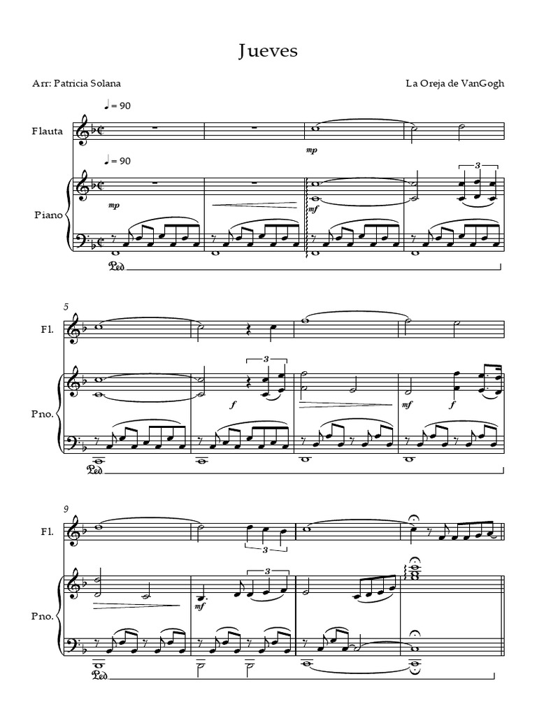 Jueves Piano y Flauta PDF | PDF