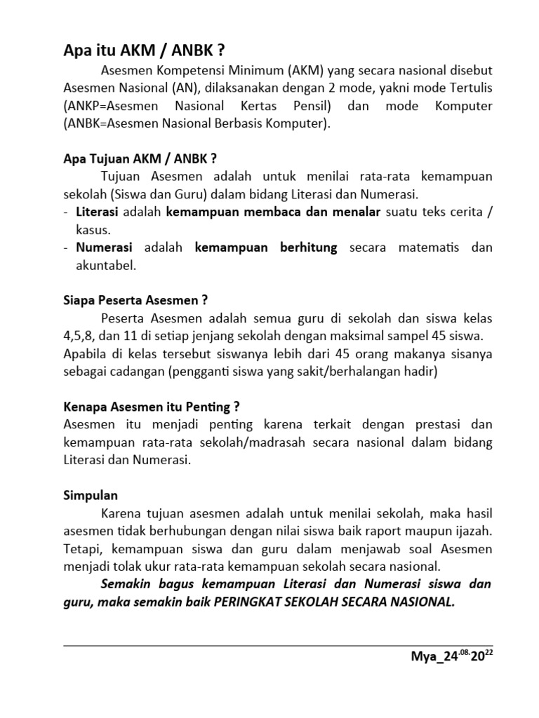 Apa Itu AKM | PDF