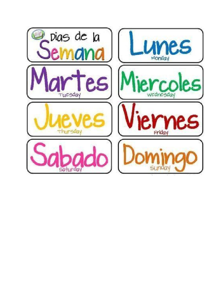 5 - Calendario Vocab. | PDF