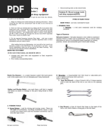 Lesson 1 Automotive Technology Hand Tools and Equipment | PDF | Screw ...