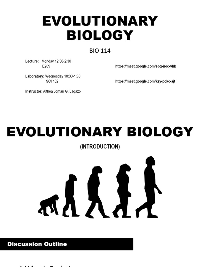 Introduction to Evolutionary Biology | PDF | Evolution | Homology (Biology)