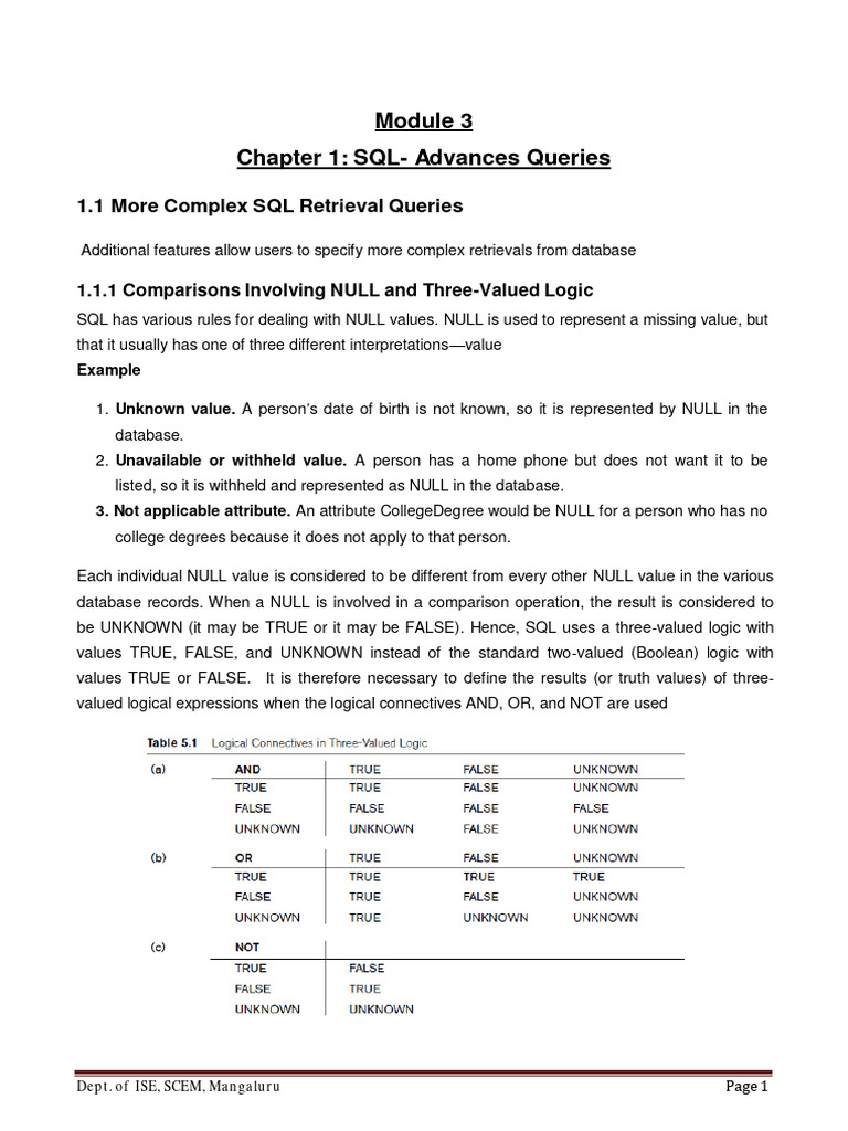 DBMS M3 | PDF | Databases | Table (Database)