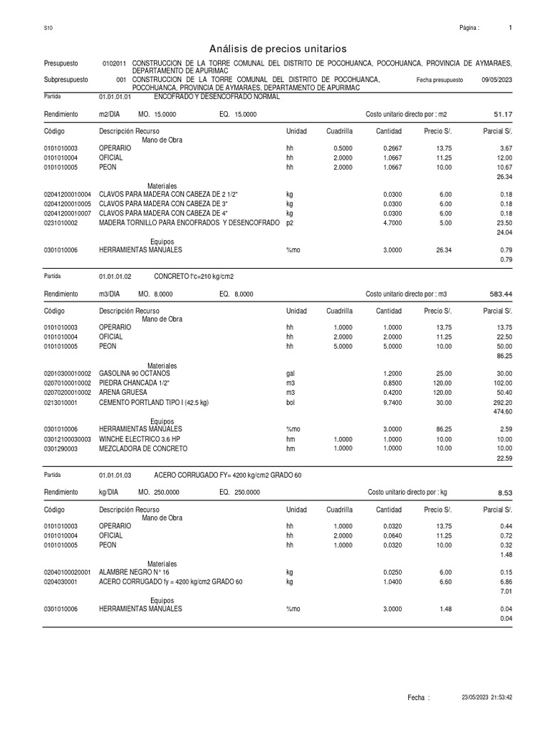Seagate Crystal Reports - Anali | PDF | Hormigón | Material compuesto