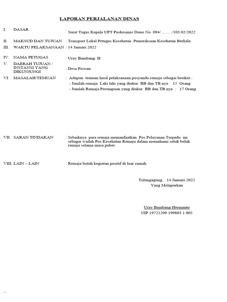 LPD Bok Gizi Januari 2022 | PDF