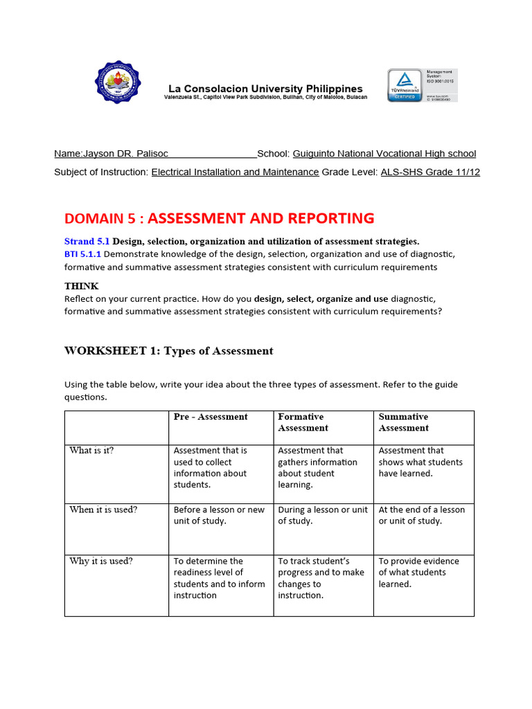 Work Sheets Domain 5 and Domain 6 (Repaired) | PDF | Educational ... Work Sheets Domain 5 and Domain 6 (Repaired) | PDF | Educational ...
