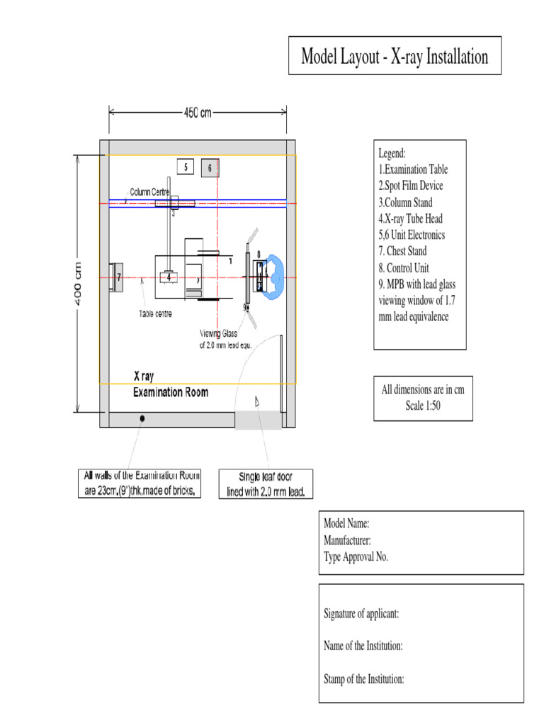 Model Layout X Ray Radiography Installation | PDF